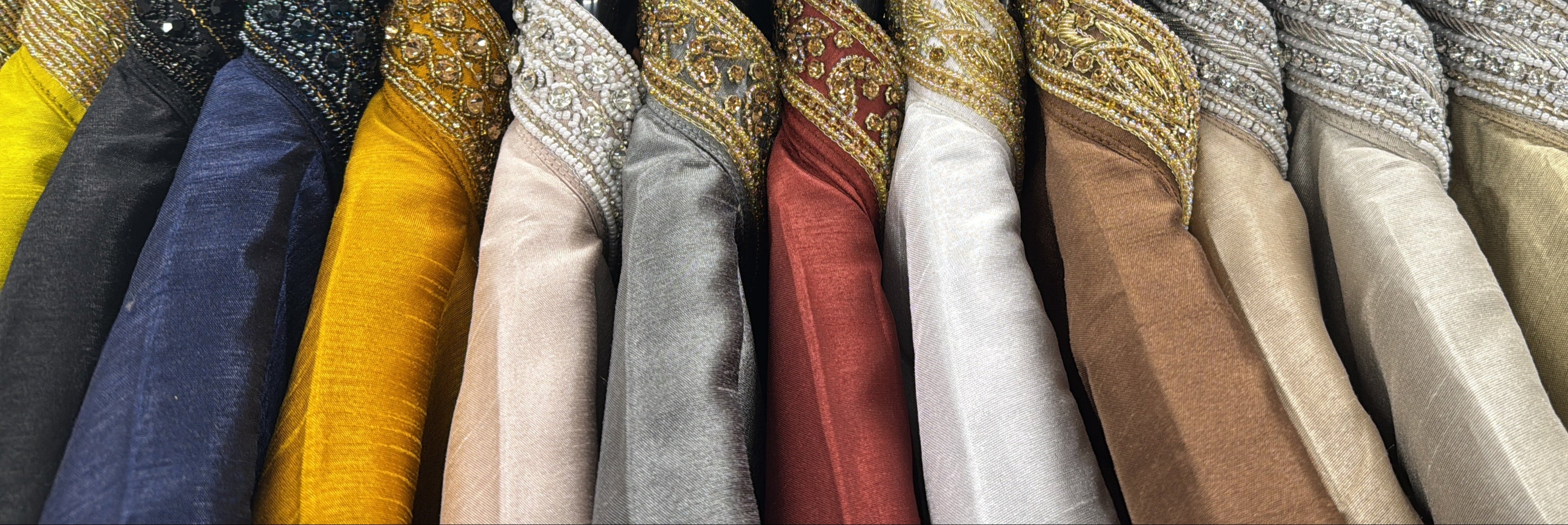 BOYS SILKY BEADWORK TROUSER SUITS – ANDAAZ Manchester